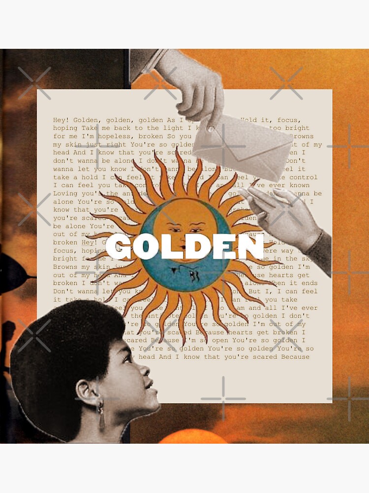 "harry styles golden" Sticker by emtheunicornio | Redbubble