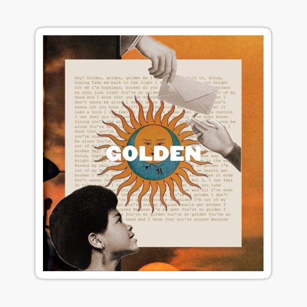 "harry styles golden" Sticker by emtheunicornio | Redbubble