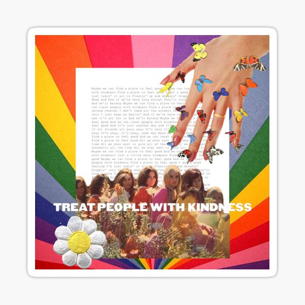 "treat people with kindness harry styles" Sticker for Sale by ...