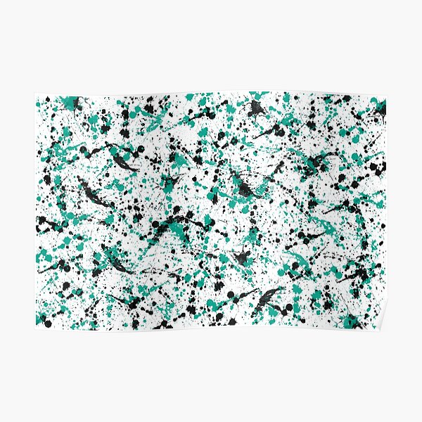 "paint drop design - abstract spray paint drops 6" Poster by ohaniki ...