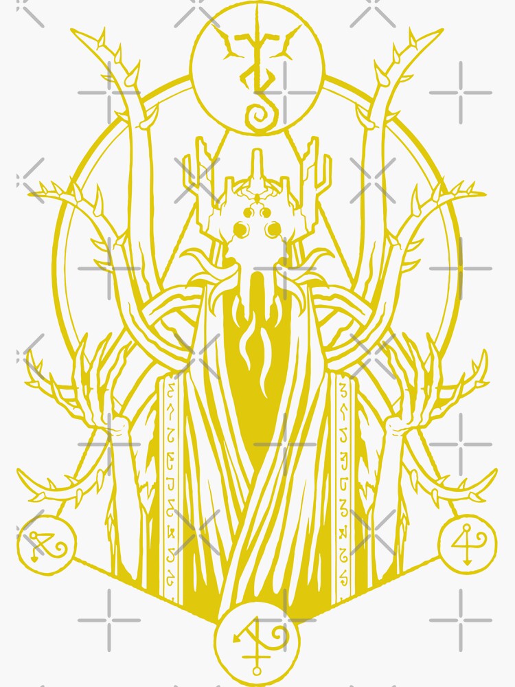 "The King in Yellow - Yellow Sign" Sticker for Sale by zachholmbergart ...