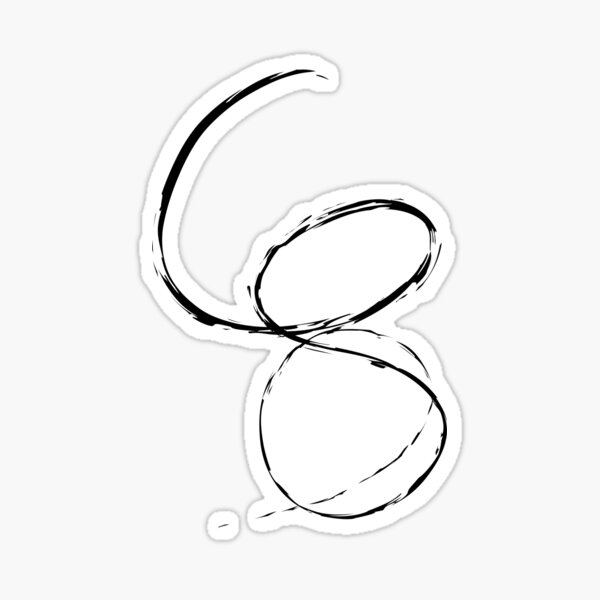 "White Abstract line art 9" Sticker for Sale by MinimalStudio | Redbubble