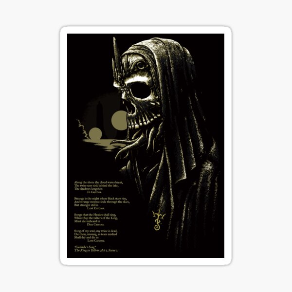 "The King in Yellow - Yellow sign" Sticker for Sale by zachholmbergart ...