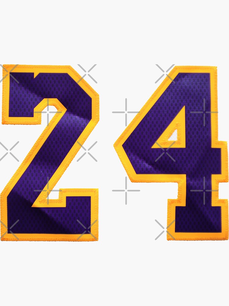 "24 number 24" Sticker by Tomazo | Redbubble