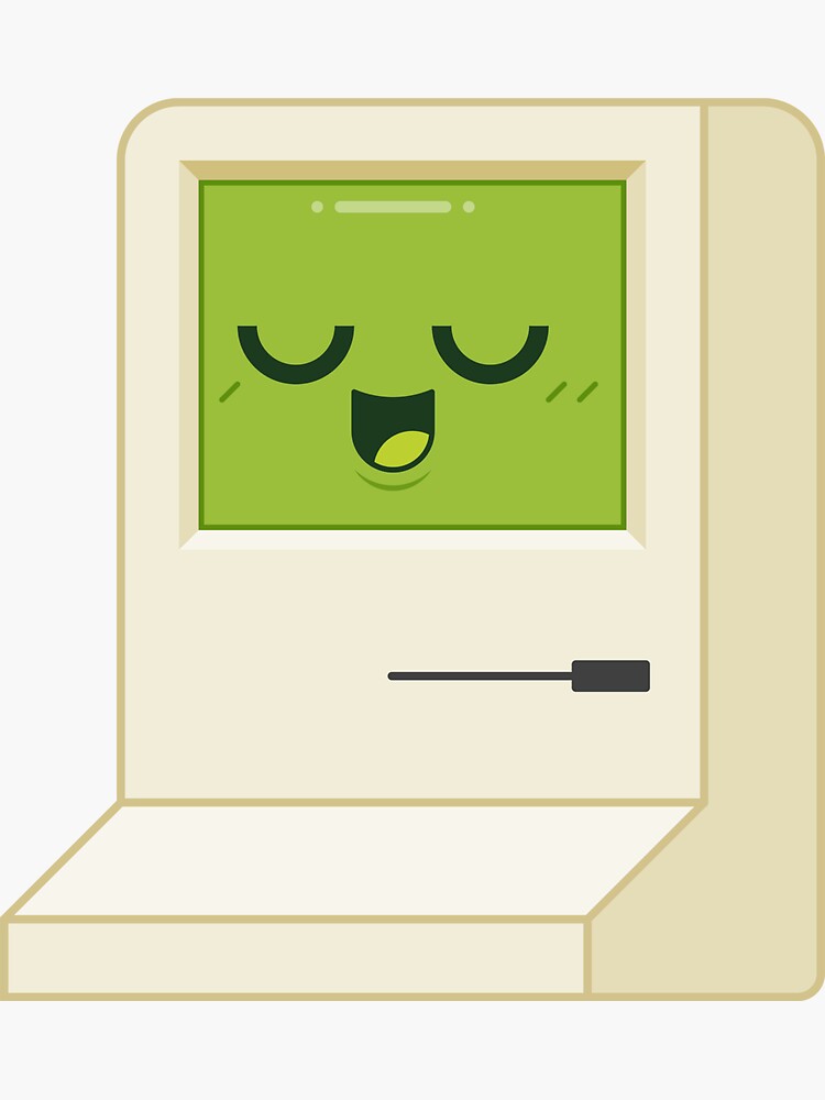 "Hi-Mac!" Sticker for Sale by drawingsbytom | Redbubble