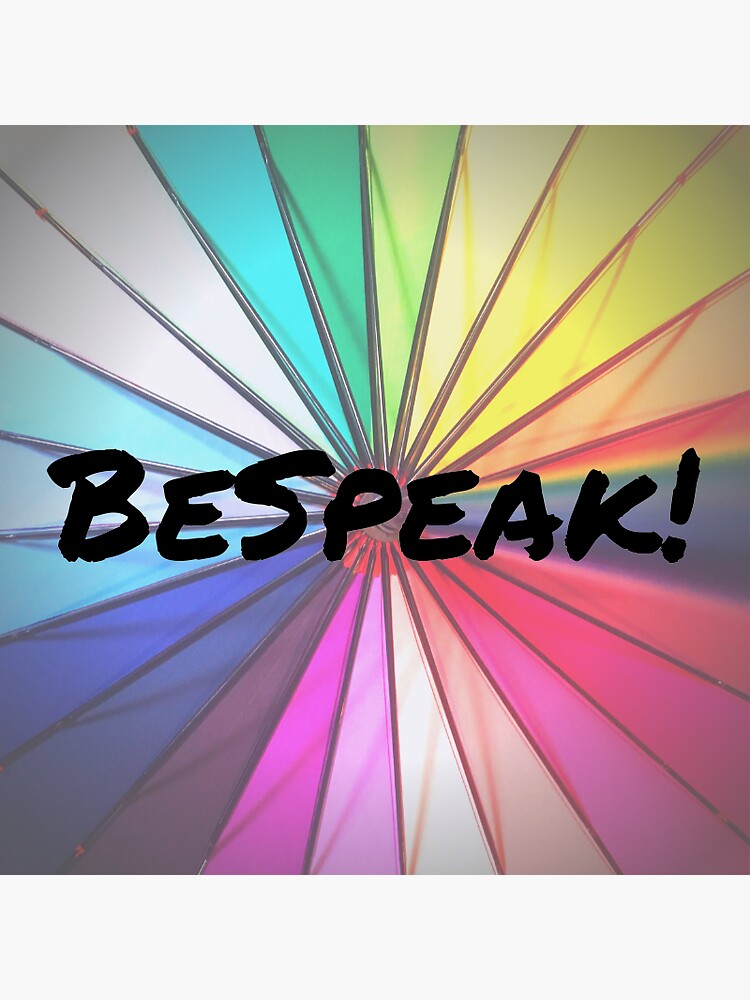 "BeSpeak! (Rainbow Logo)" Sticker by Lonpops | Redbubble