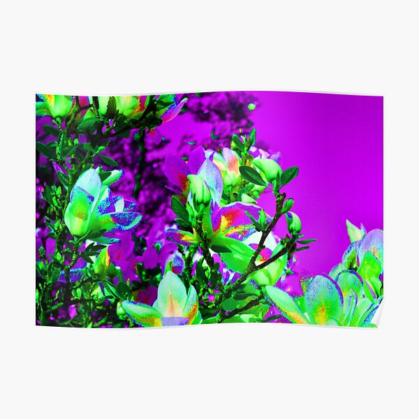 "Cursive Flowers" Poster by Ryapushka | Redbubble