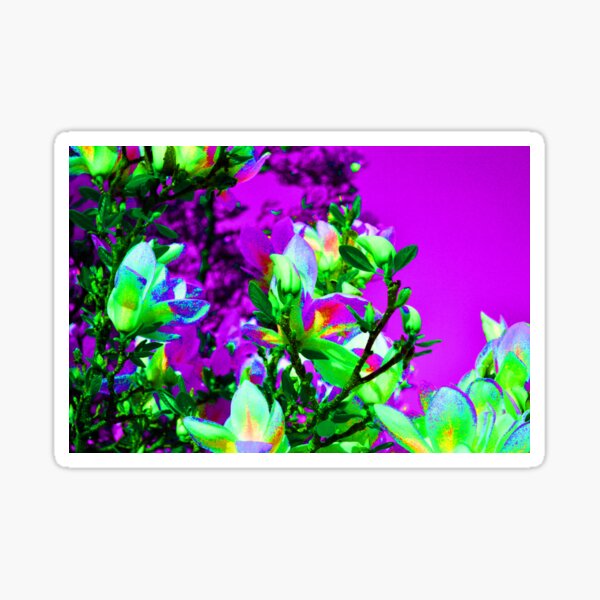 "Cursive Flowers" Sticker by Ryapushka | Redbubble