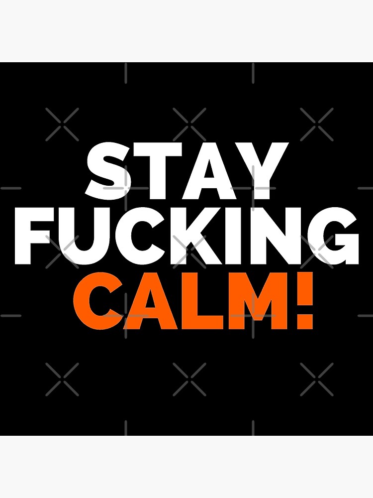 "Stay F*cking Calm! - The Office Fire Drill" Poster by PitchBlaqk ...