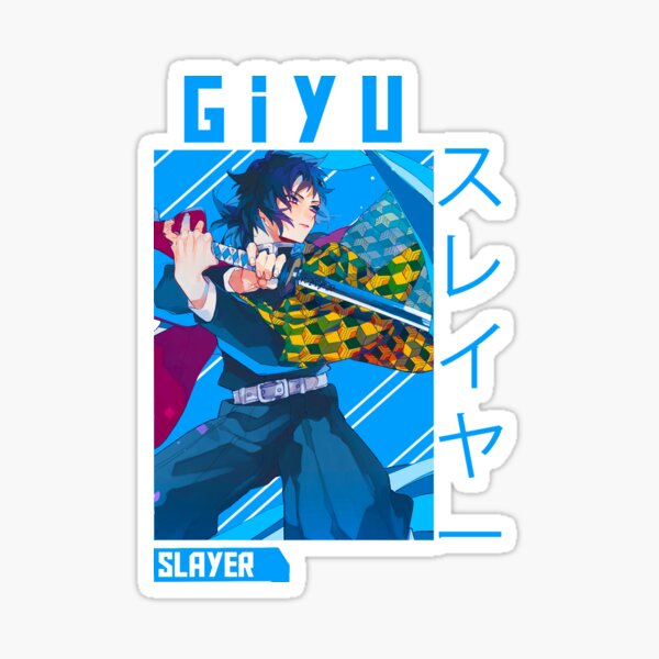 "Demon slayer Giyu" Sticker for Sale by Shinu | Redbubble