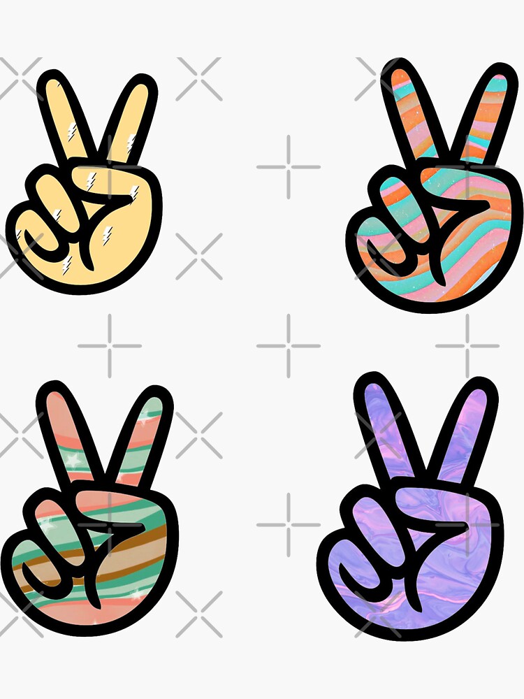 "Peace sign| Pack | VSCO" Sticker for Sale by -wiseowl- | Redbubble