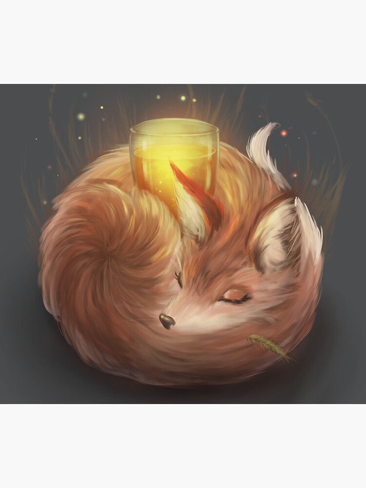 "Fox brew" Sticker by JackyCoco | Redbubble