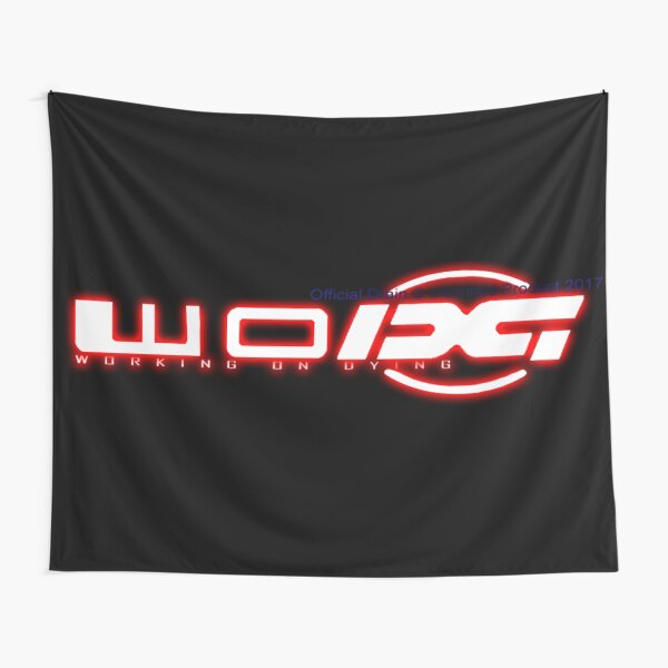 "Bladee Drain Gang Working on Dying text merch" Tapestry for Sale by ...