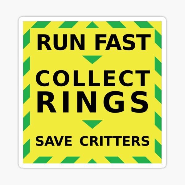 "Sonic the Hedgehog | Stay Alert Graphic" Sticker for Sale by ...