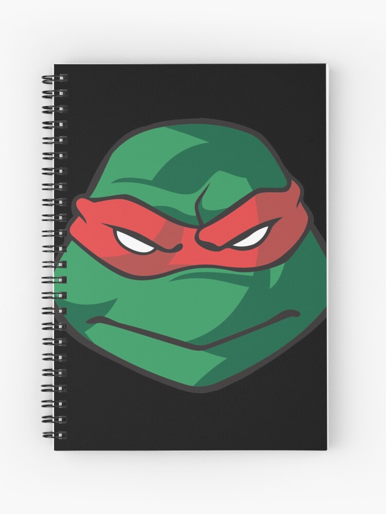 "TMNT Raphael face" Spiral Notebook for Sale by John Hughes | Redbubble