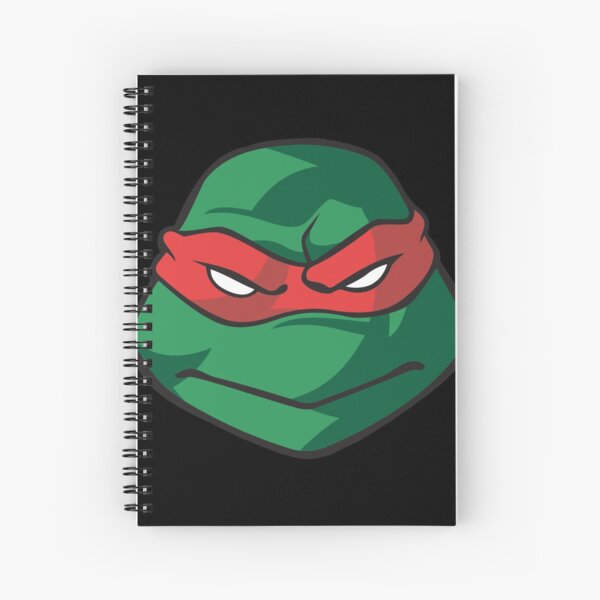"TMNT Raphael face" Spiral Notebook for Sale by John Hughes | Redbubble