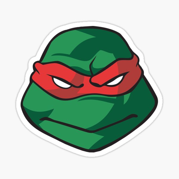 "TMNT Raphael face" Sticker for Sale by BlackHoleMedia | Redbubble
