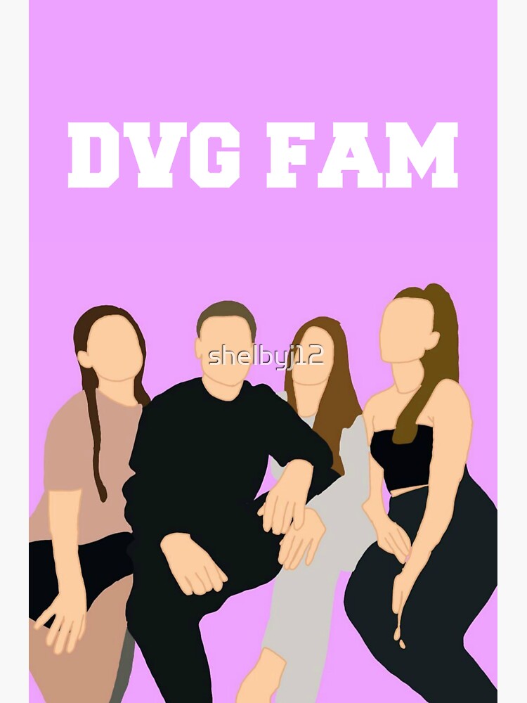 "Dad V Girls - DVG Fam" Sticker for Sale by shelbyj12 | Redbubble
