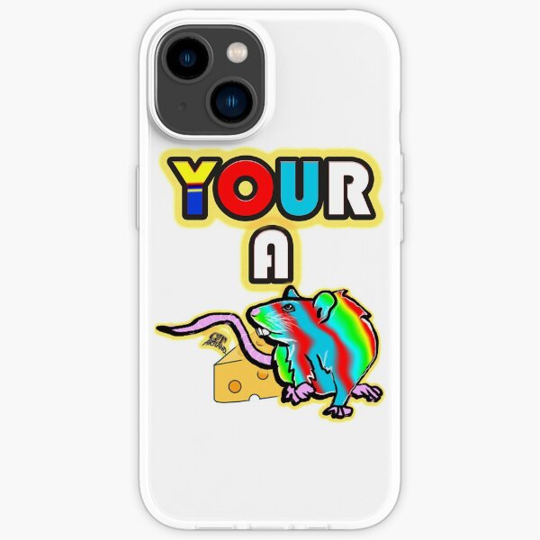 "Your A Rat Rainbow Mad Funny Humorous Funny by GT Artland" iPhone Case ...