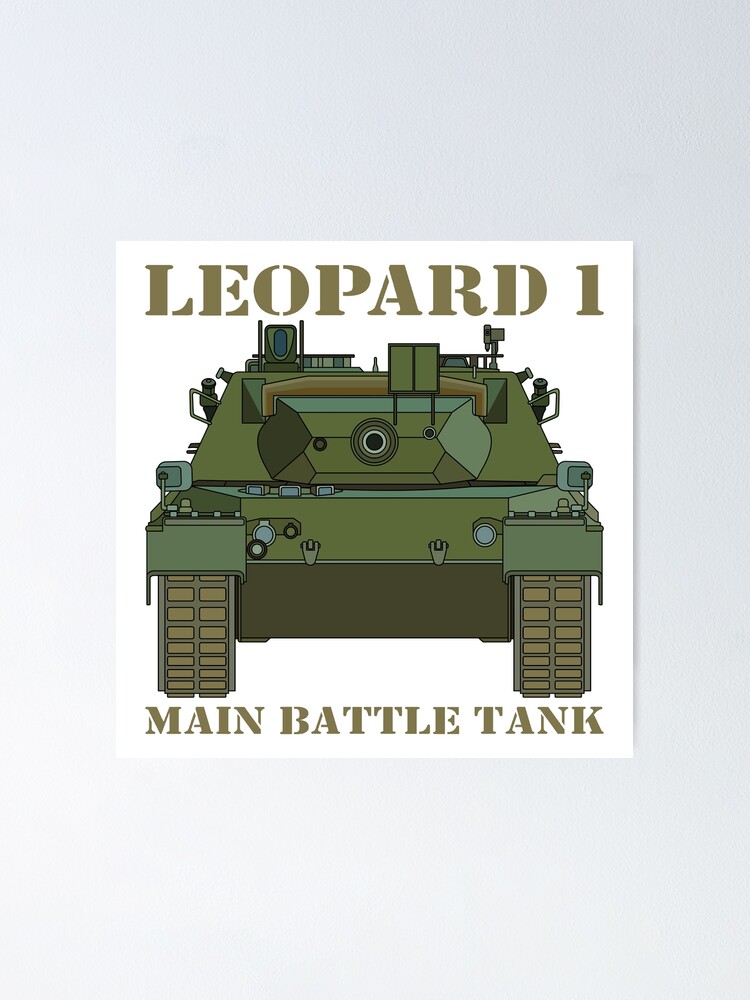 Póster «Leopard 1 German 1960s Main Battle Tank Gift» de Battlefield ...