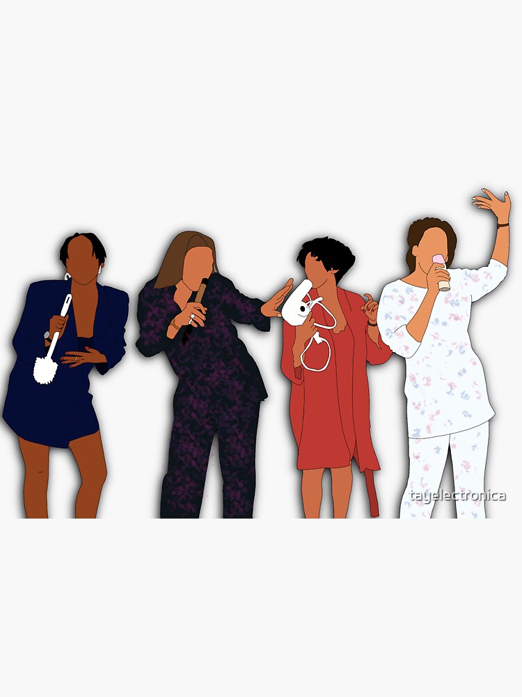 "Living Single TV Show Fan Art" Sticker for Sale by tayelectronica ...