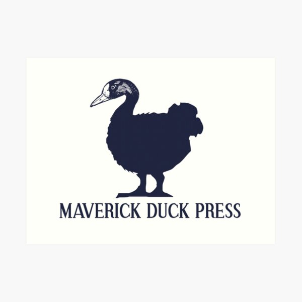 "Maverick Duck Press logo" Art Print for Sale by maverickduck | Redbubble