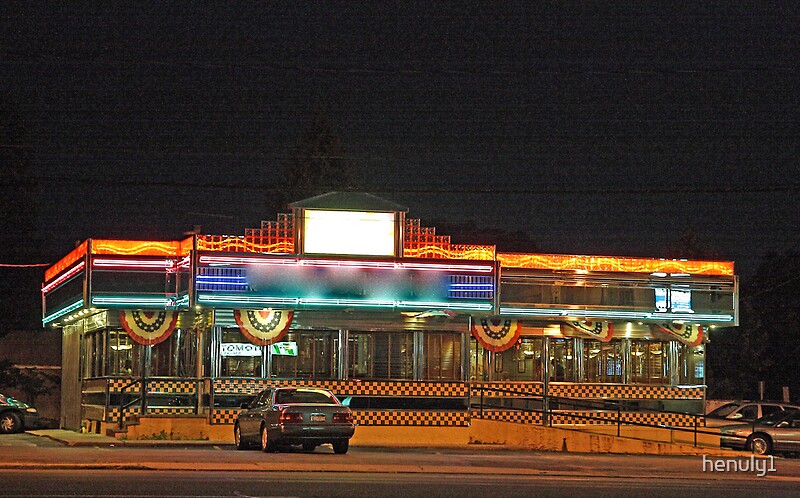 "Diner at night" by henuly1 | Redbubble