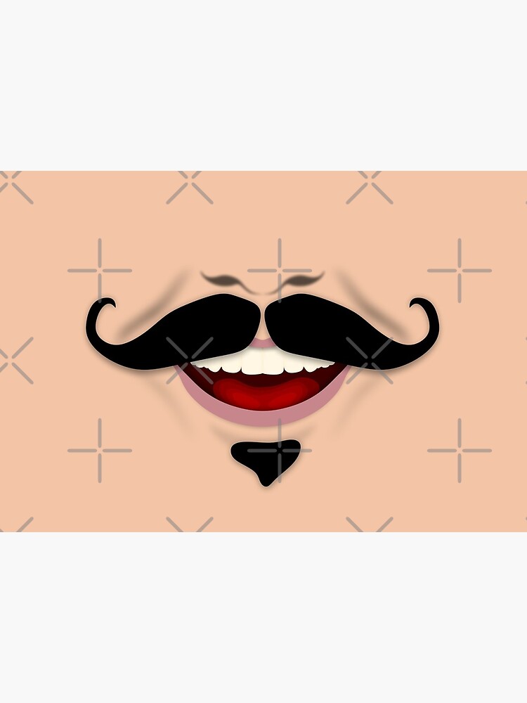 "Stylish Soul Patch Goatee - Smiling Face Mask" Mask for Sale by Rahdoo ...