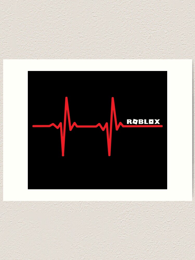 "Roblox Noob Gamer Heartbeat" Art Print by Nice-Tees | Redbubble