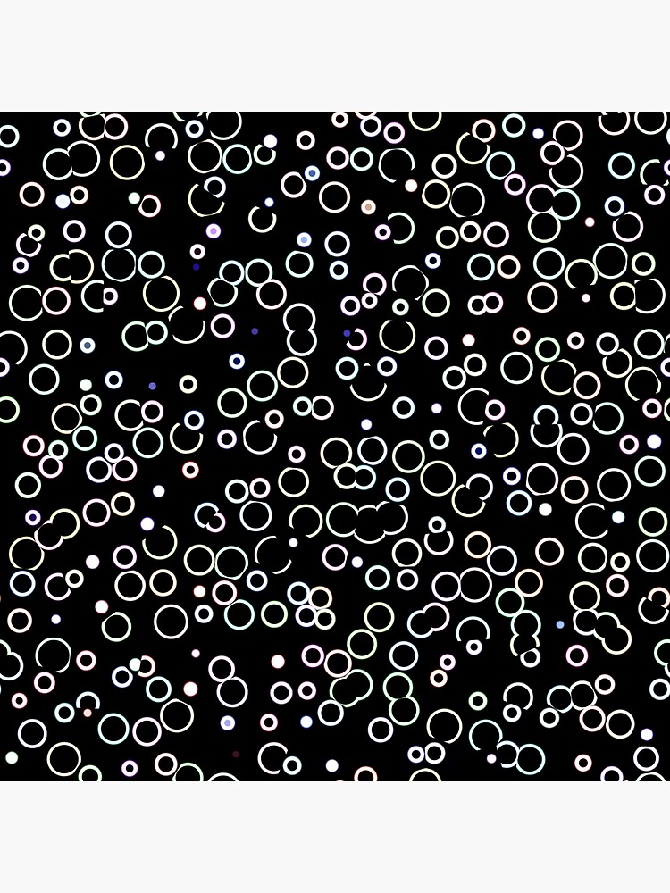 "Crazy Circles - Abstract Retro Art Pattern" Sticker by Dator-Abstracts ...