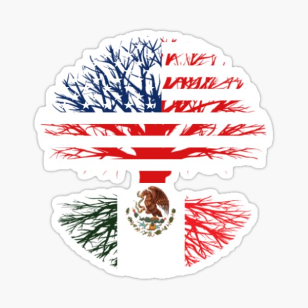 "MexAmerica Mexican Roots American Grown Love Mexico Heritage design ...