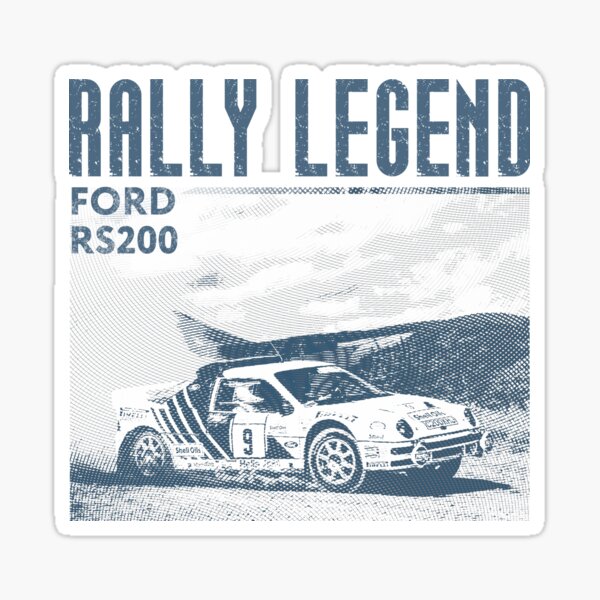 "Rally Legend - Ford RS200 | turbo autosport | legendary car" Sticker ...