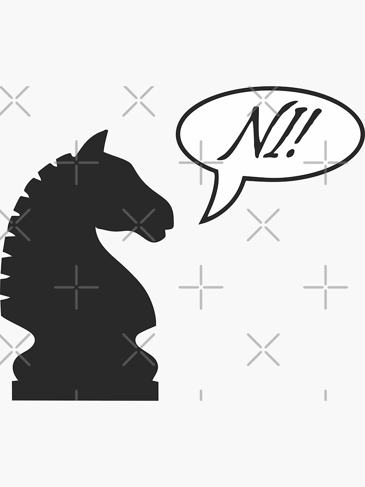 "Ni!" Sticker for Sale by mark-RSA | Redbubble