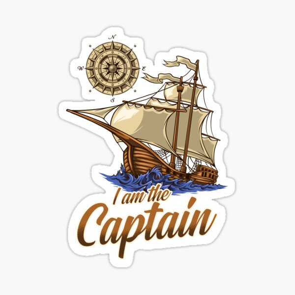 "Ship Sailing Compass Captain" Sticker for Sale by Myshelter | Redbubble