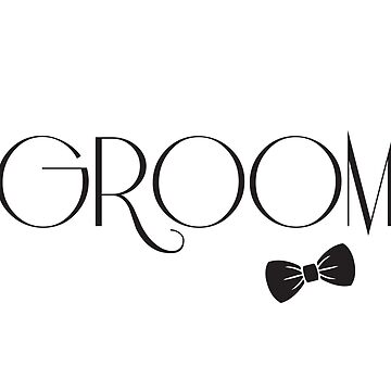"GROOM" Sticker for Sale by ParrotHeadSwag | Redbubble