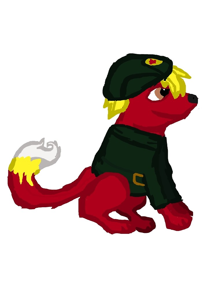 "Red Furry Communist Dog" Scarf for Sale by FlutterMuffins | Redbubble