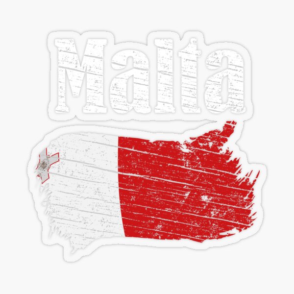 Vintage Maltese Flag Stickers | Redbubble