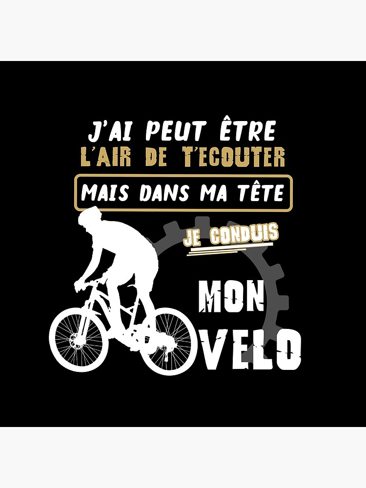 Horloge « Je Conduis Mon Vélo Design Bicyclette Par Nadimgouia