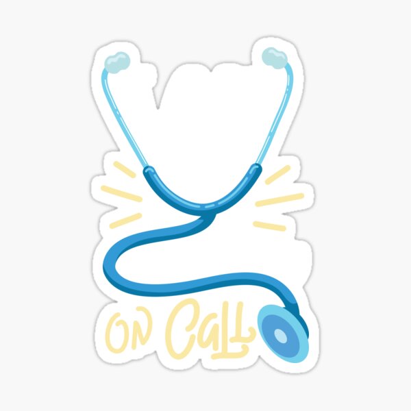 "Doctor On Call Stethoscope" Sticker for Sale by Myshelter | Redbubble