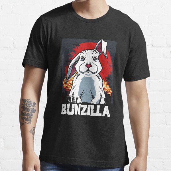 "Bunny - Bunzilla Funny Japanese film Monster Rabbit" T-shirt by Lumio ...