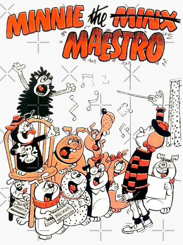 "Minnie the minx maestro edition " Sticker for Sale by shining-art ...