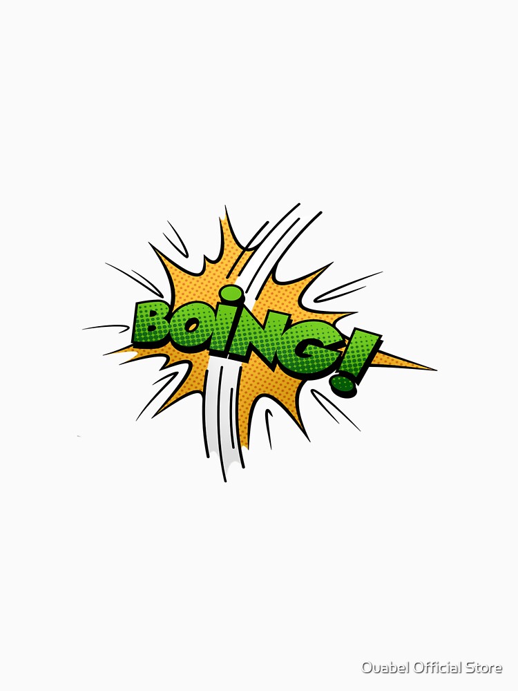 "BOING STICKER" T-shirt for Sale by medoube | Redbubble | comic t ...
