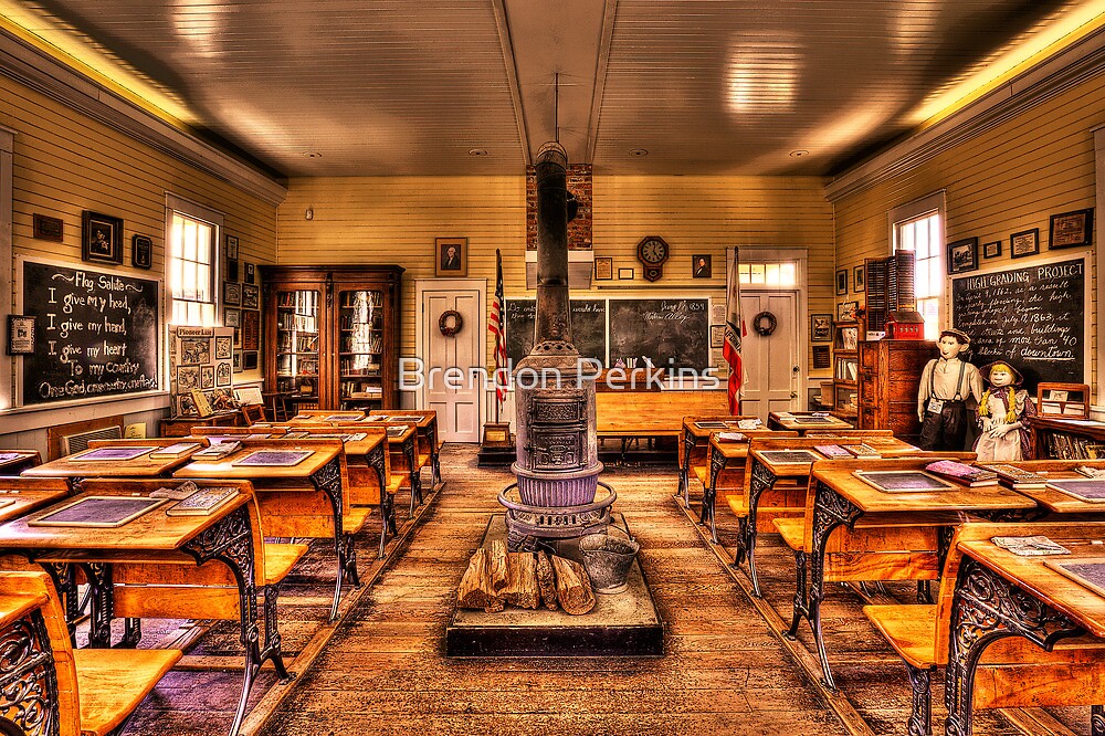 "One Room Schoolhouse" by Brendon Perkins | Redbubble