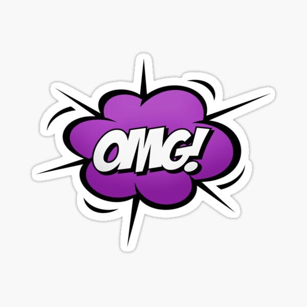 "OMG STICKER" Sticker for Sale by medoube | Redbubble