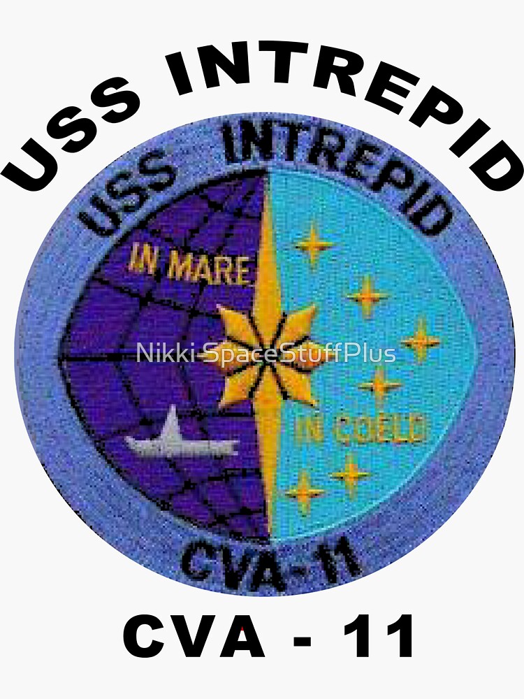 "USS Intrepid (CV/CVA/CVS-11)" Sticker for Sale by Nikki SpaceStuffPlus ...