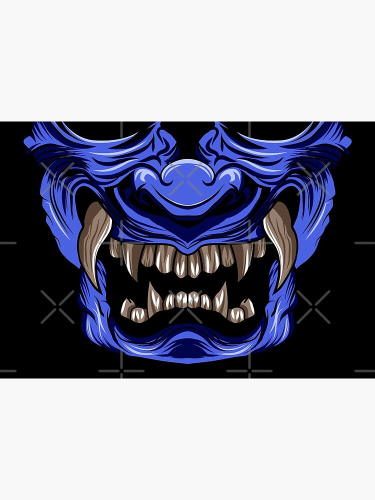 "Samurai Mask Blue" Mask for Sale by muskitt | Redbubble