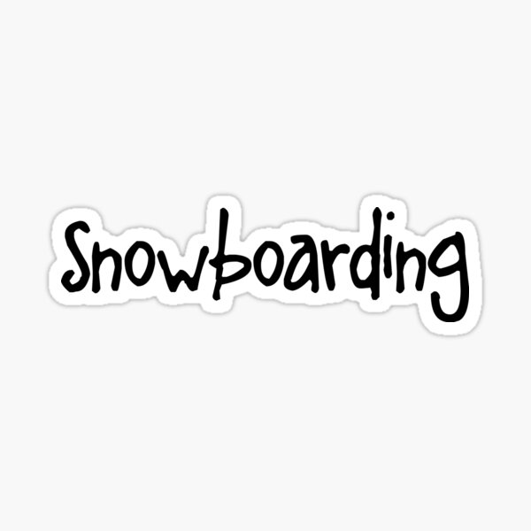 "Snowboarding" Sticker by LudlumDesign | Redbubble