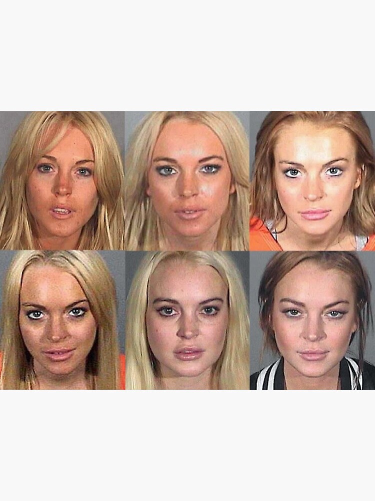"lindsay lohan mugshot" Poster for Sale by plantxdaddy | Redbubble