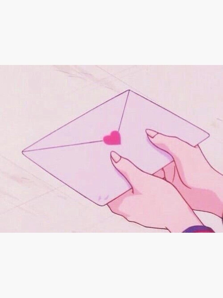 "Anime Love Letter Aesthetic" Sticker for Sale by HeartBreakKidd ...