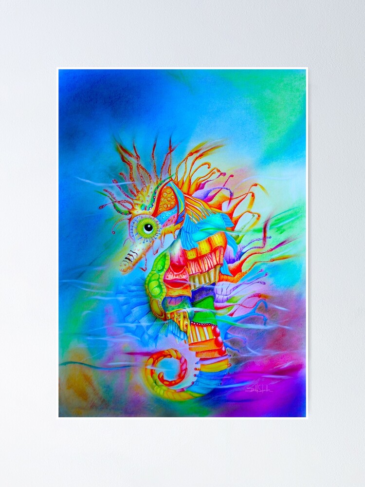 "Seahorse" Poster by IsabelSalvador | Redbubble